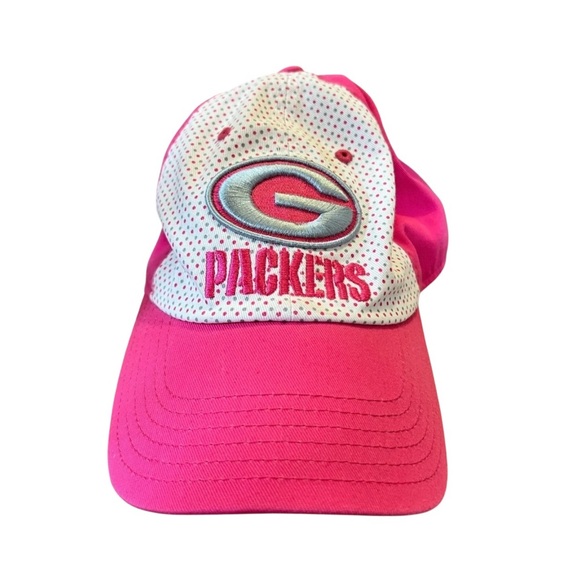 NFL | Accessories | Womens Green Bay Packers Embroidered Pink White ...